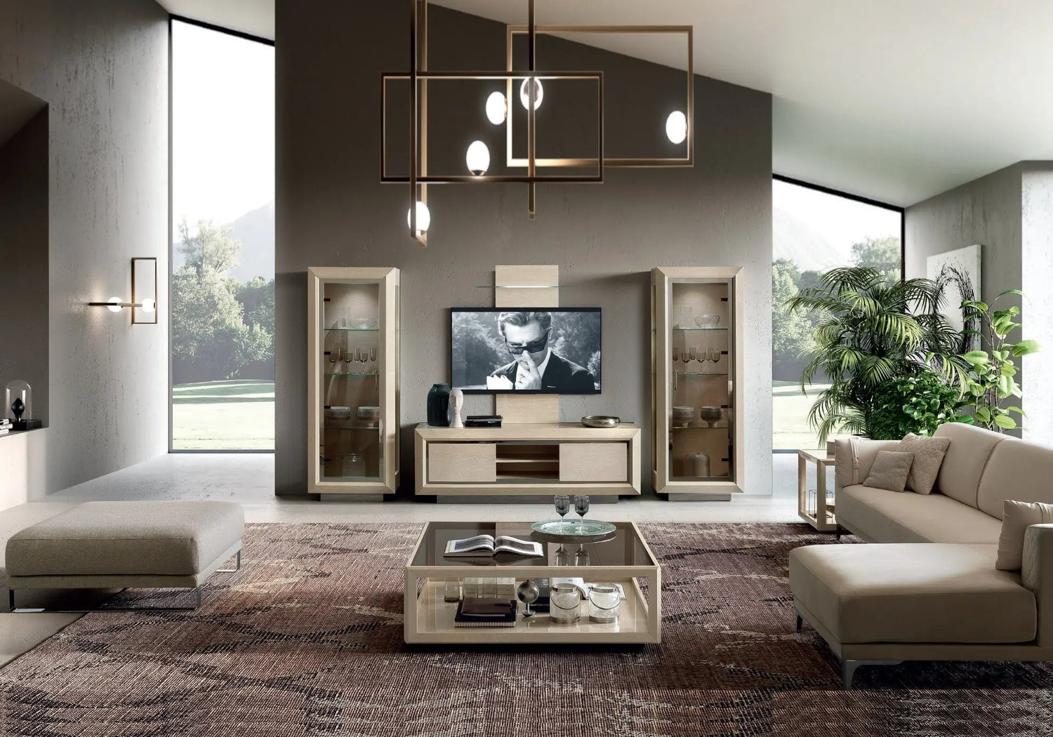 Salle à Manger Blanc Marbre MODENA : Luxe et Modernité – DEKOFLIX